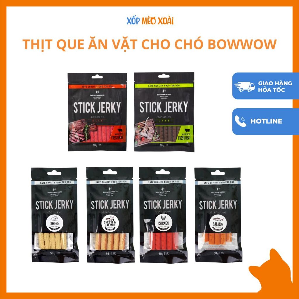 Thịt Que Ăn Vặt Cho Chó Bowwow - Snack cho chó - Que thịt tiện lợi vị ...