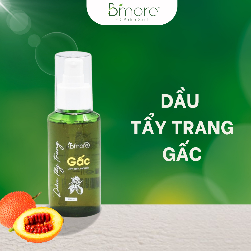 Dầu tẩy trang Gấc Bimore sạch sâu lớp trang điểm, kem chống nắng, ngừa mụn thâm sáng hồng da ...