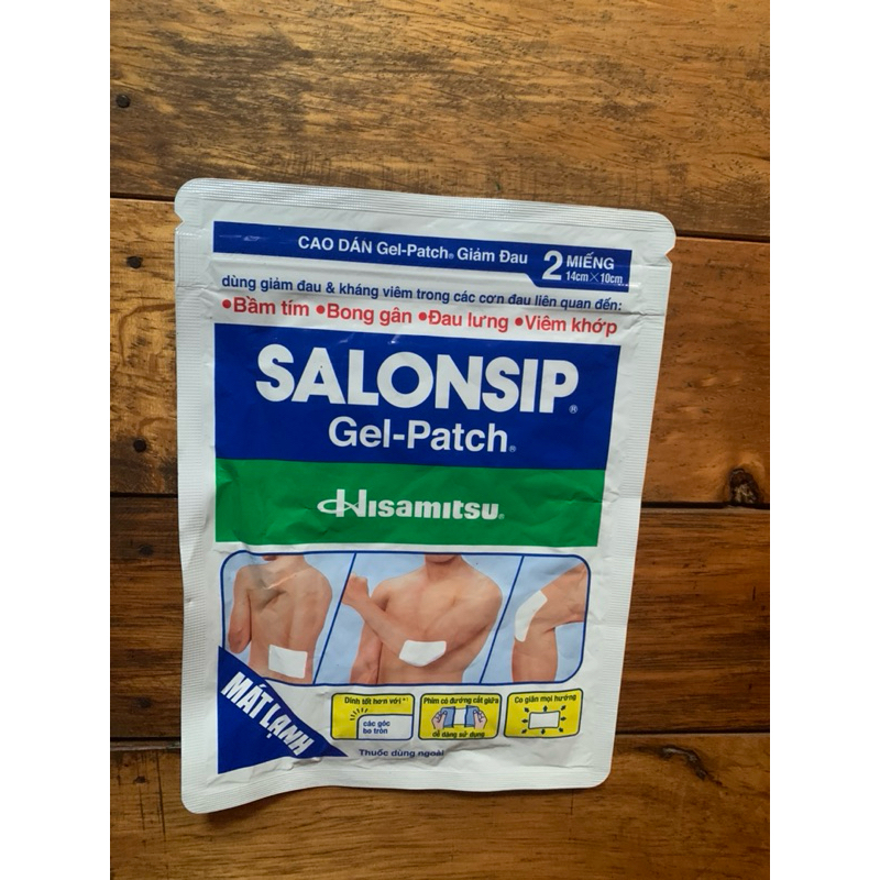 Miếng dán cao lạnh SALONSIP Gel Patch 2 miếng (kích thước 14cm x 10cm ...