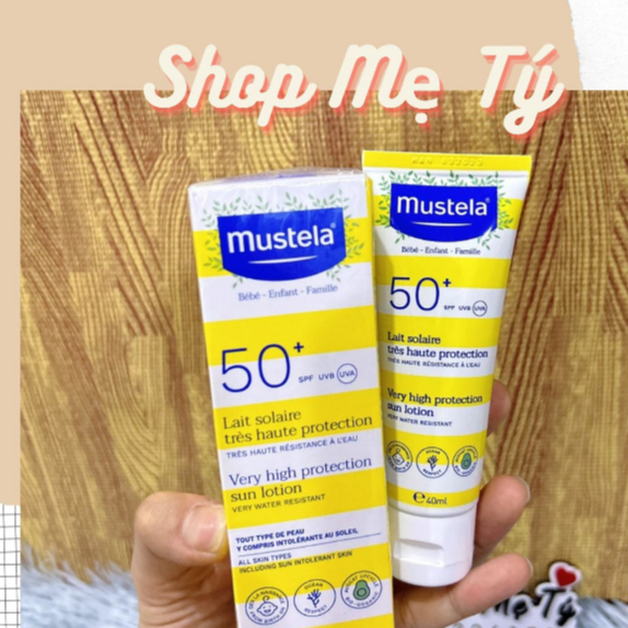 (Mẫu mới) KEM CHỐNG NẮNG CHO BÉ MUSTELA 40ml SPF50+ UVB UVA. | Shopee ...