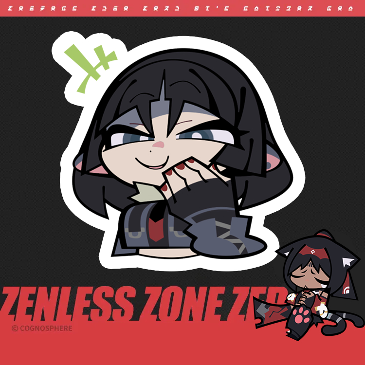 Sticker Zenless Zone Zero dạo bước Ridu - Hình dán Jane, Seth, Qingyi ...