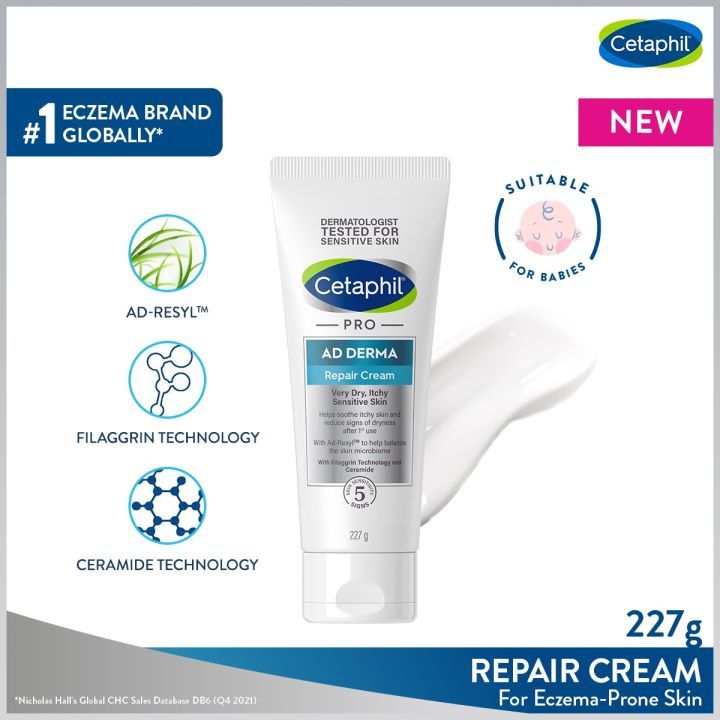 CETAPHIL PRO AD Derma Repair Cream(( (Dành cho da khô + ngứa nhạy cảm ...