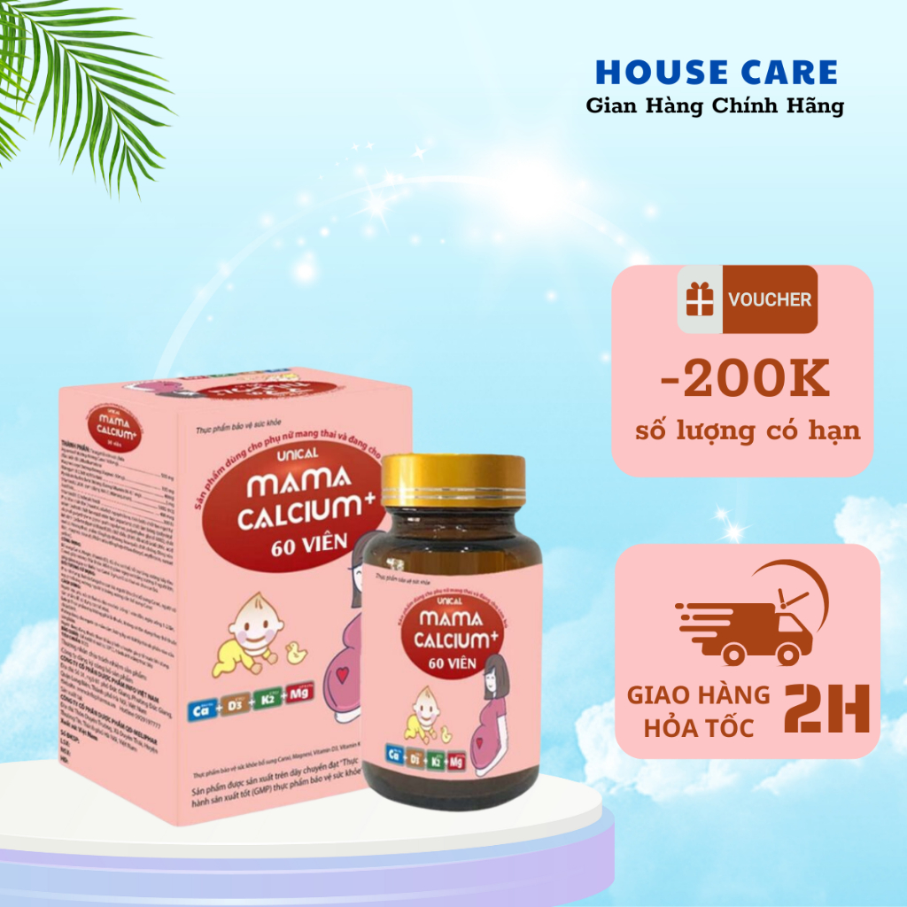 Canxi Unical Mama Calcium- Giúp bổ sung Canxi cho mẹ bầu, Hàng Chính ...
