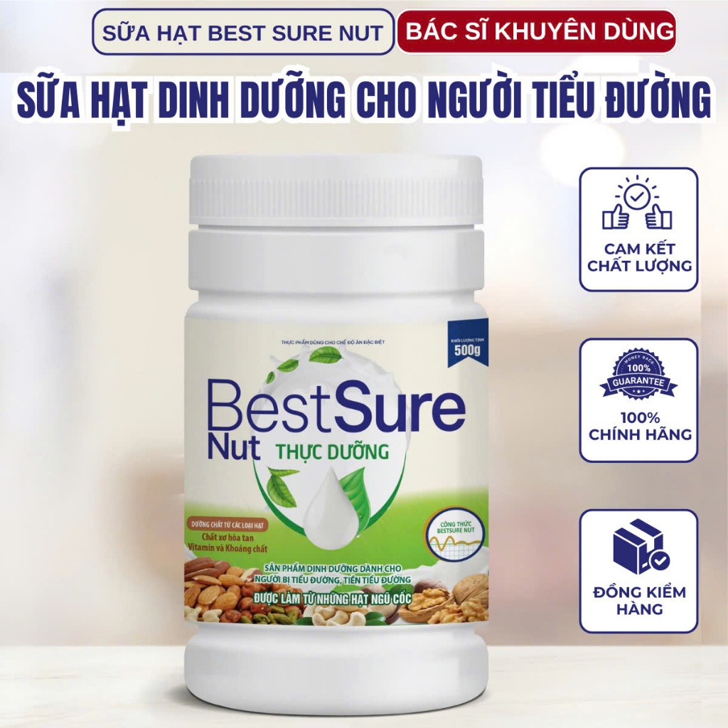 Sữa Hạt Best Sure Nut Thực Dưỡng 500g Cho Người Tiểu Đường, Bổ Sung ...