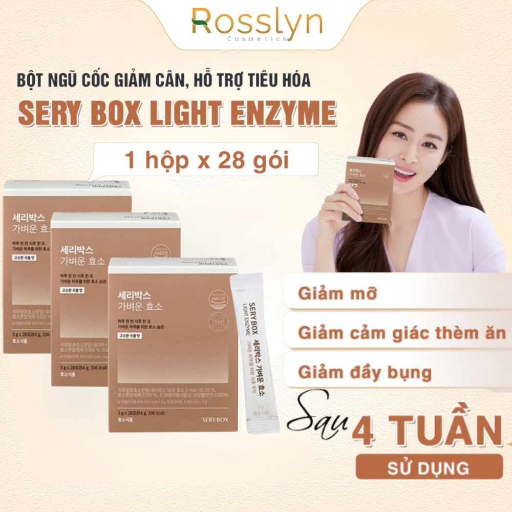 Thực Phẩm Chức Năng Bảo Vệ Sức Khỏe Sery Box Light Enzyme Grain Flavor Hộp 28 Gói Chính hãng ...