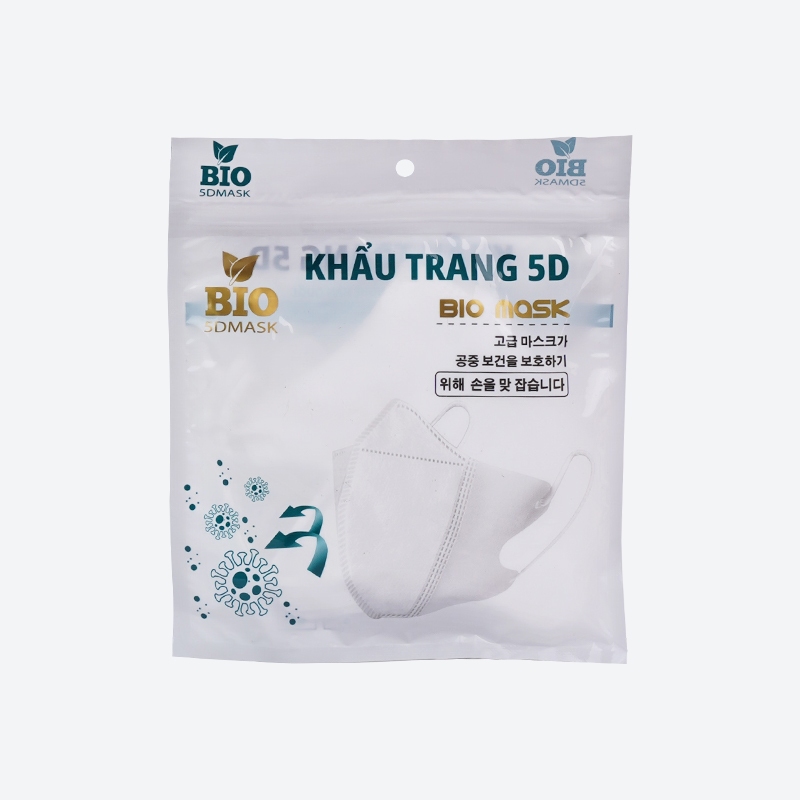 [Choice] Thùng khẩu trang 5D BIO BIO3 màu trắng kháng khuẩn 100 chiếc ...
