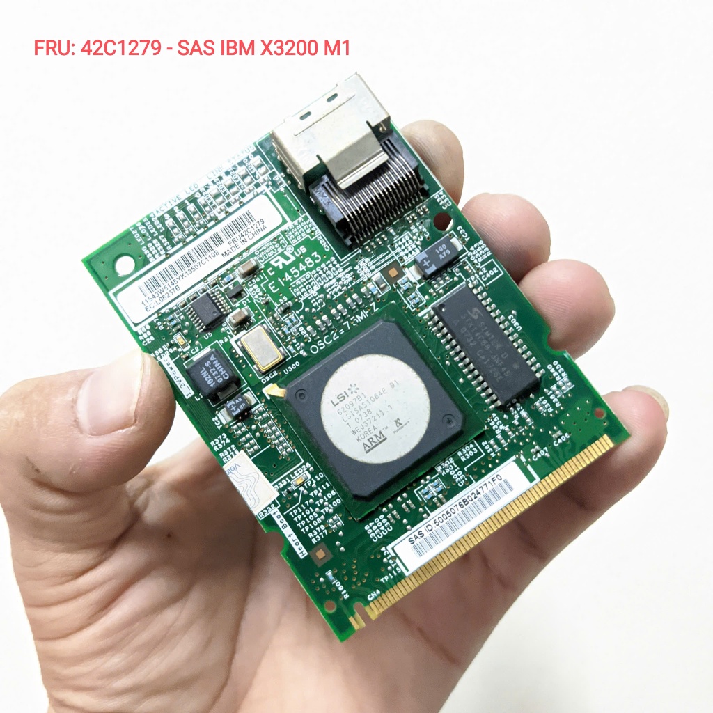 Card SAS IBM X3200 X3250 Daughter SAS Controller Card FRU 42C1279 ...