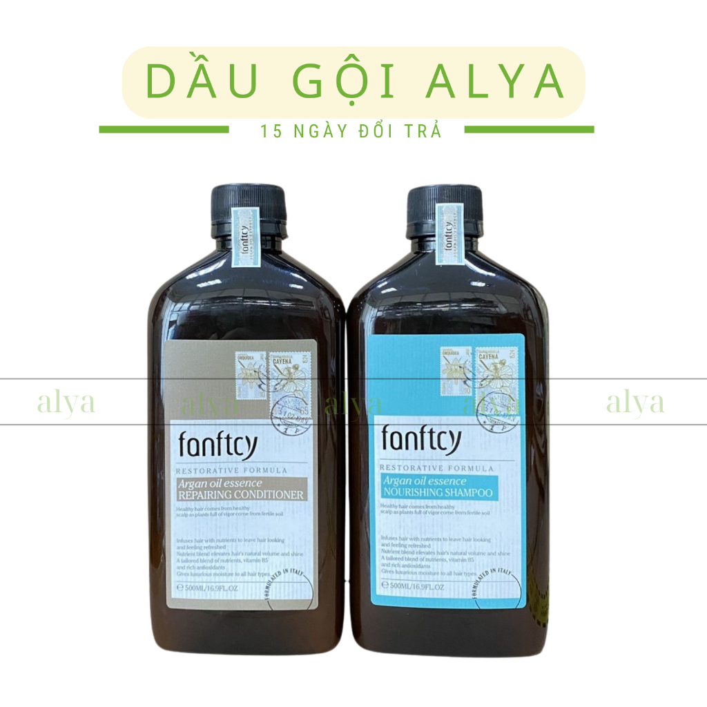 Cặp Dầu Gội Xả FANFFCY 500ml x2 Argan Oil. Chính hãng phục hồi Tóc Khô ...