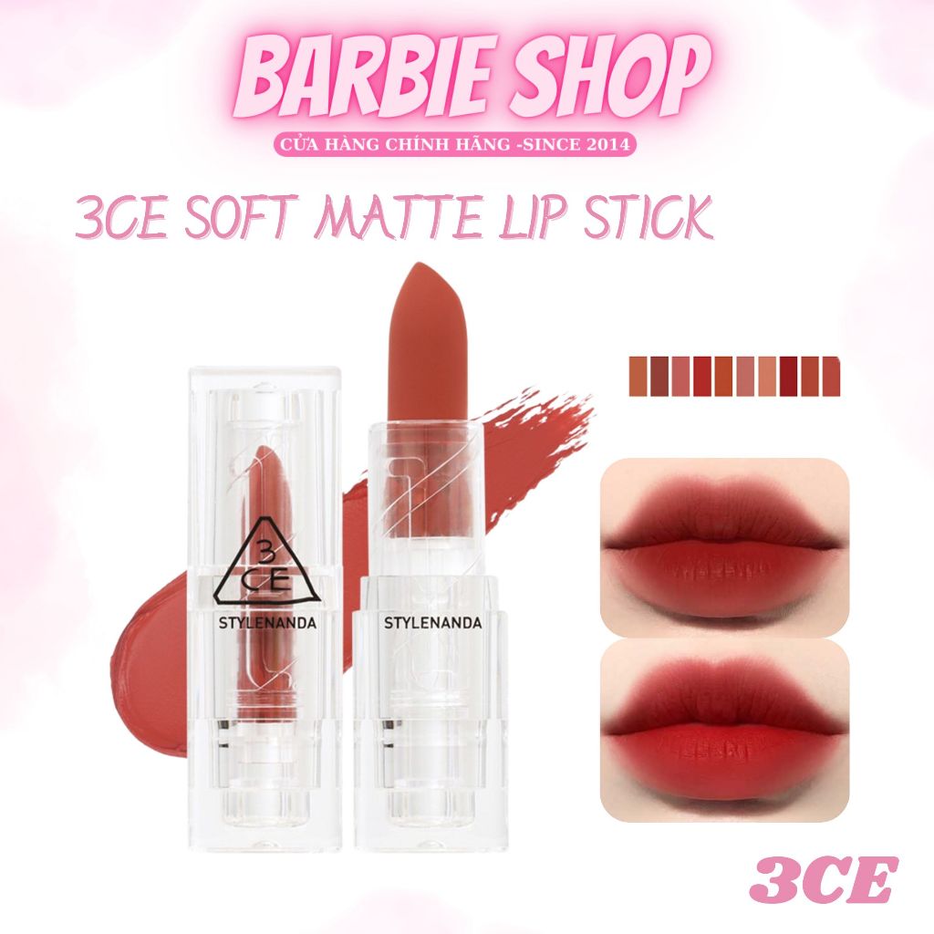 Son Thỏi 3CE Clear Layer Edition Vỏ Trong Suốt Cold Space- Red Muse ...