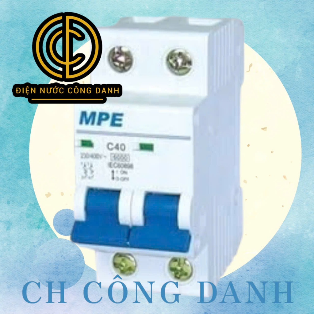 CẦU DAO TỰ ĐỘNG 2 CỰC MCB 2P MPE | Shopee Việt Nam