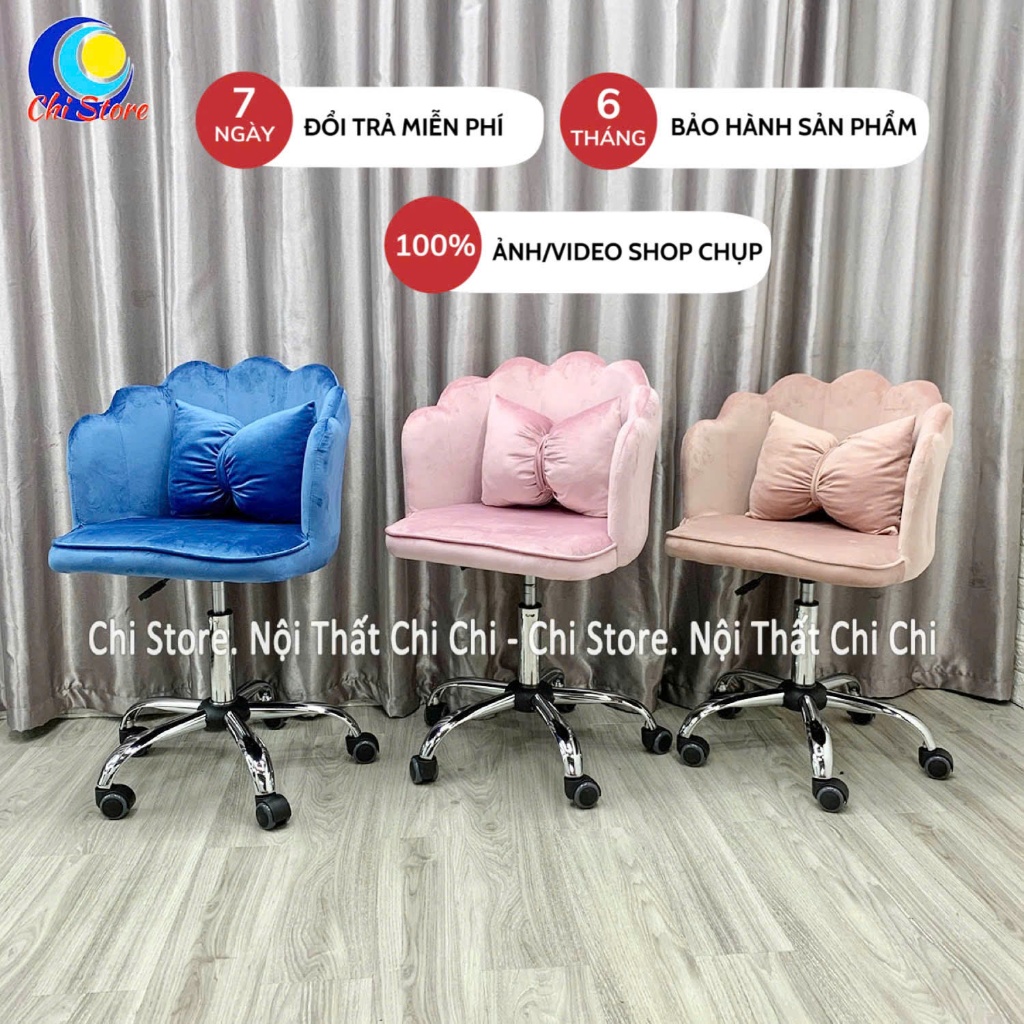 Ghế Xoay Văn Phòng Có Tựa Dáng Vương Miện, Ghế Bánh Xe Ngồi Bàn Trang ...
