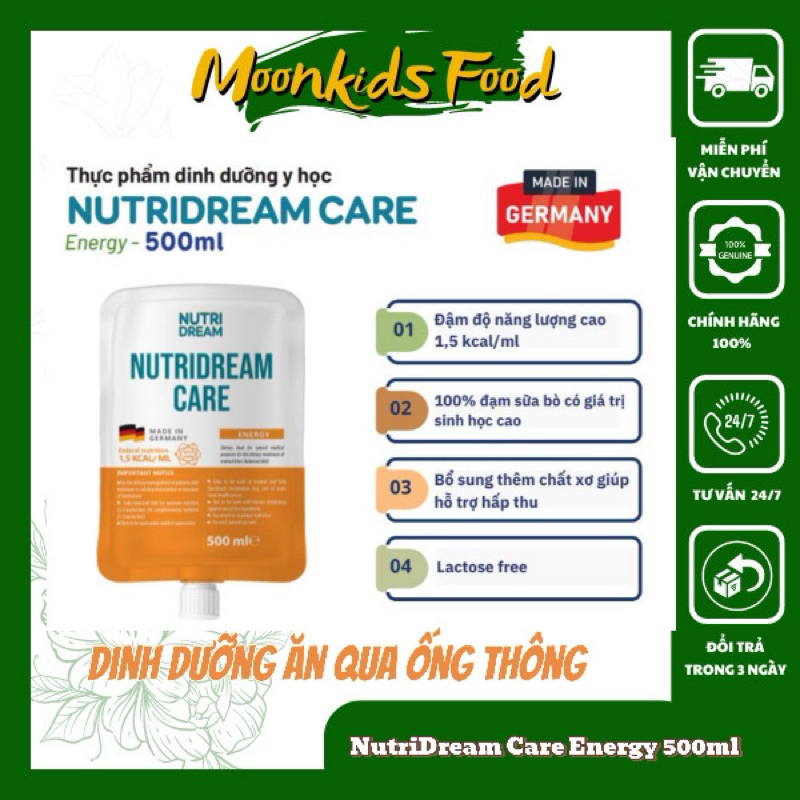 Sữa NutriDream Energy 500ml Dành Cho Bệnh Nhân Ăn Qua Ống Thông ...