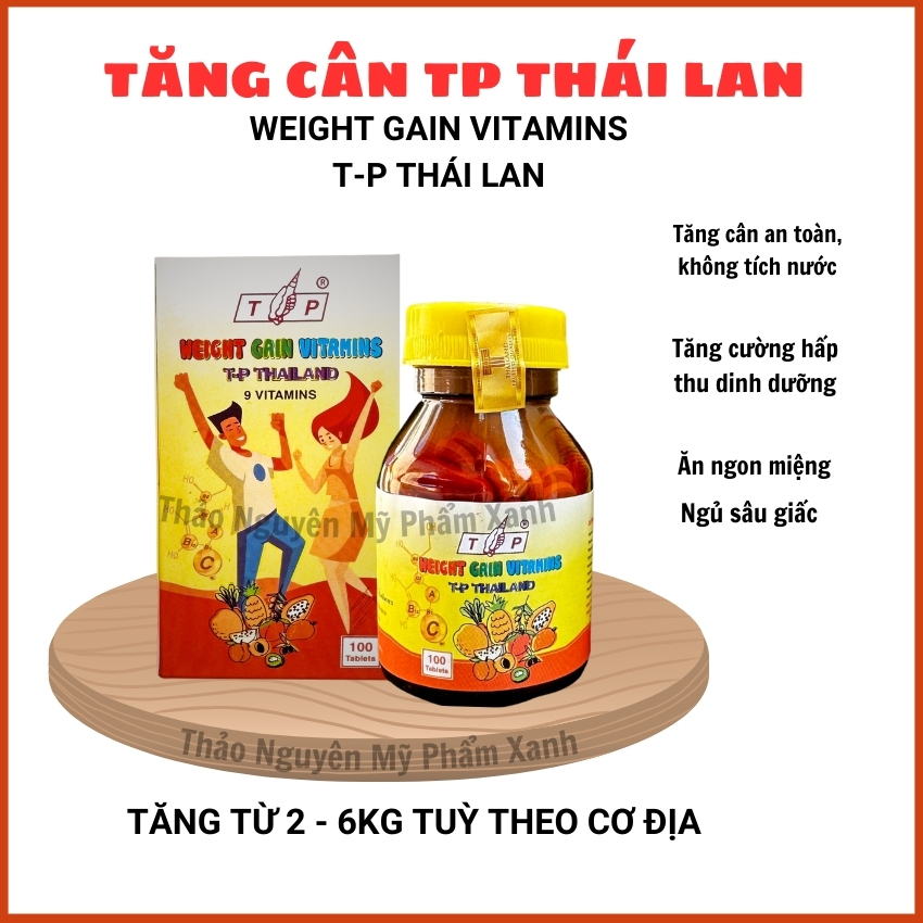 Vitamin tăng cân TP thái lan Weight Gain Vitamin hộp 100 viên mẫu mới ...