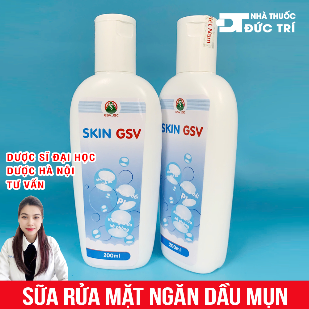 Sữa Rửa Mặt Skin GSV 200ml - Dành Cho Da Dầu Mụn, Nhạy cảm | Shopee ...