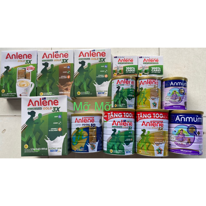 Sữa Bột Anlene Gold 3X 5X Total 400g - 440g - 800g -1kg2 Vani/Chocolate ...