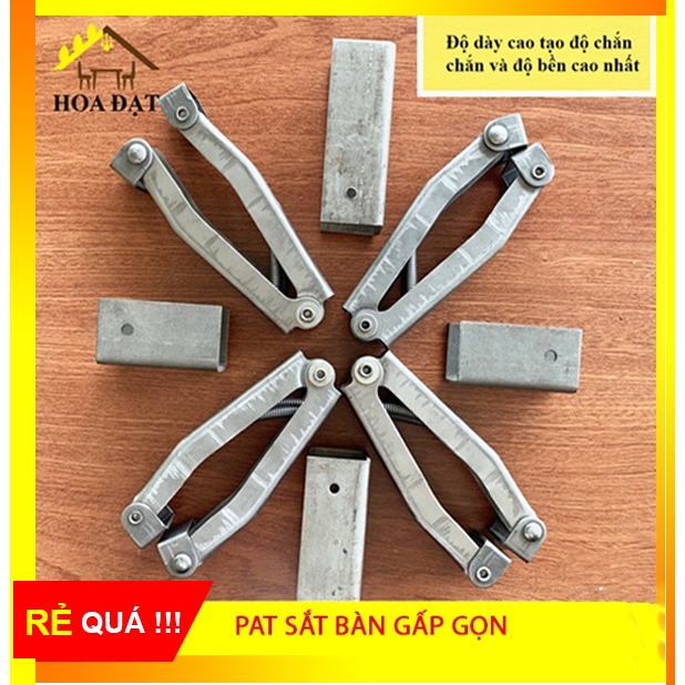 Pat Sắt Bàn Gấp, Phụ kiện Bàn gấp Gọn - 1 Set 2 Pat U Dài 2 Pat U ngắn ...