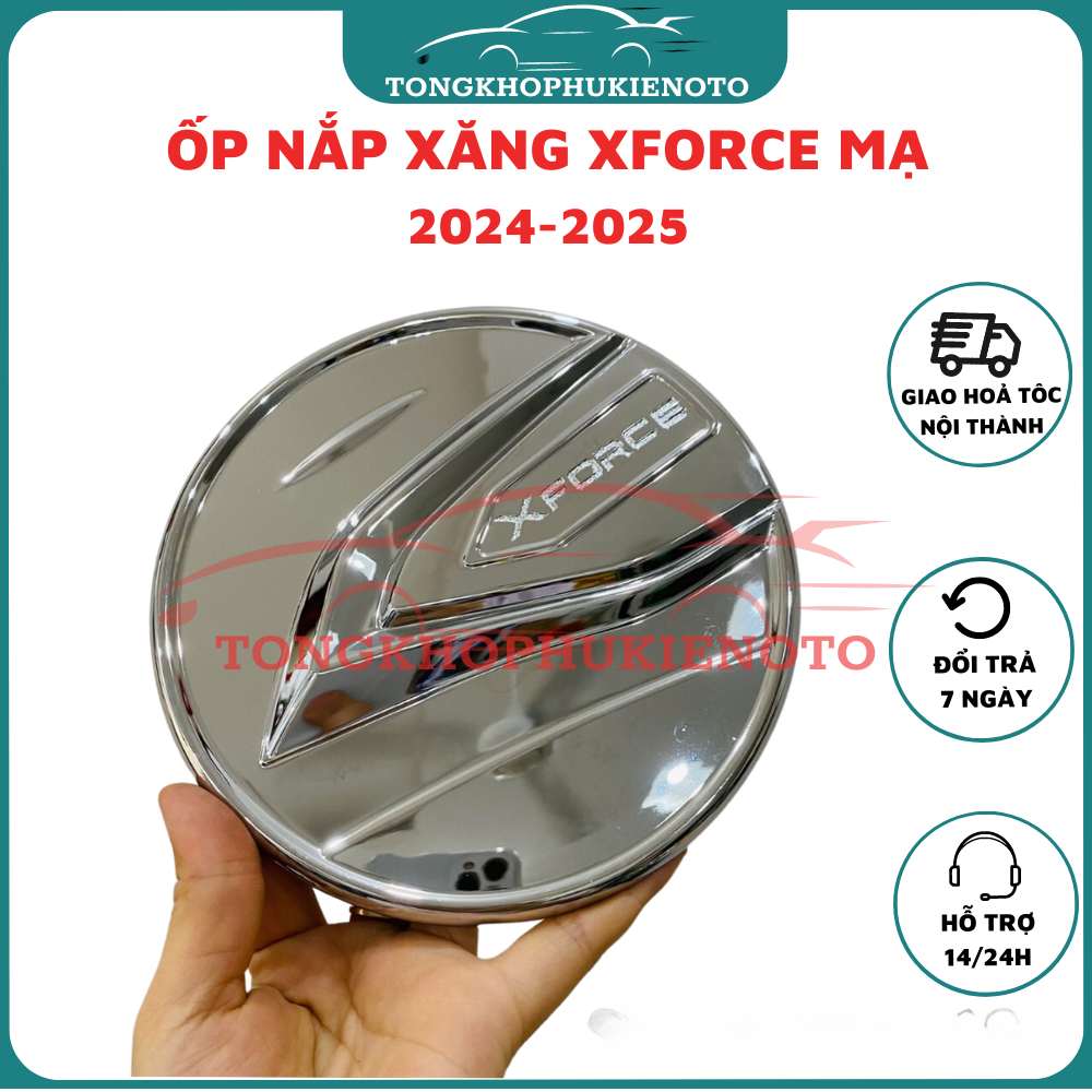 Ốp nắp bình xăng Mitsu Xforce 2024 2025 Mẫu mạ crom sáng đẹp | Shopee ...