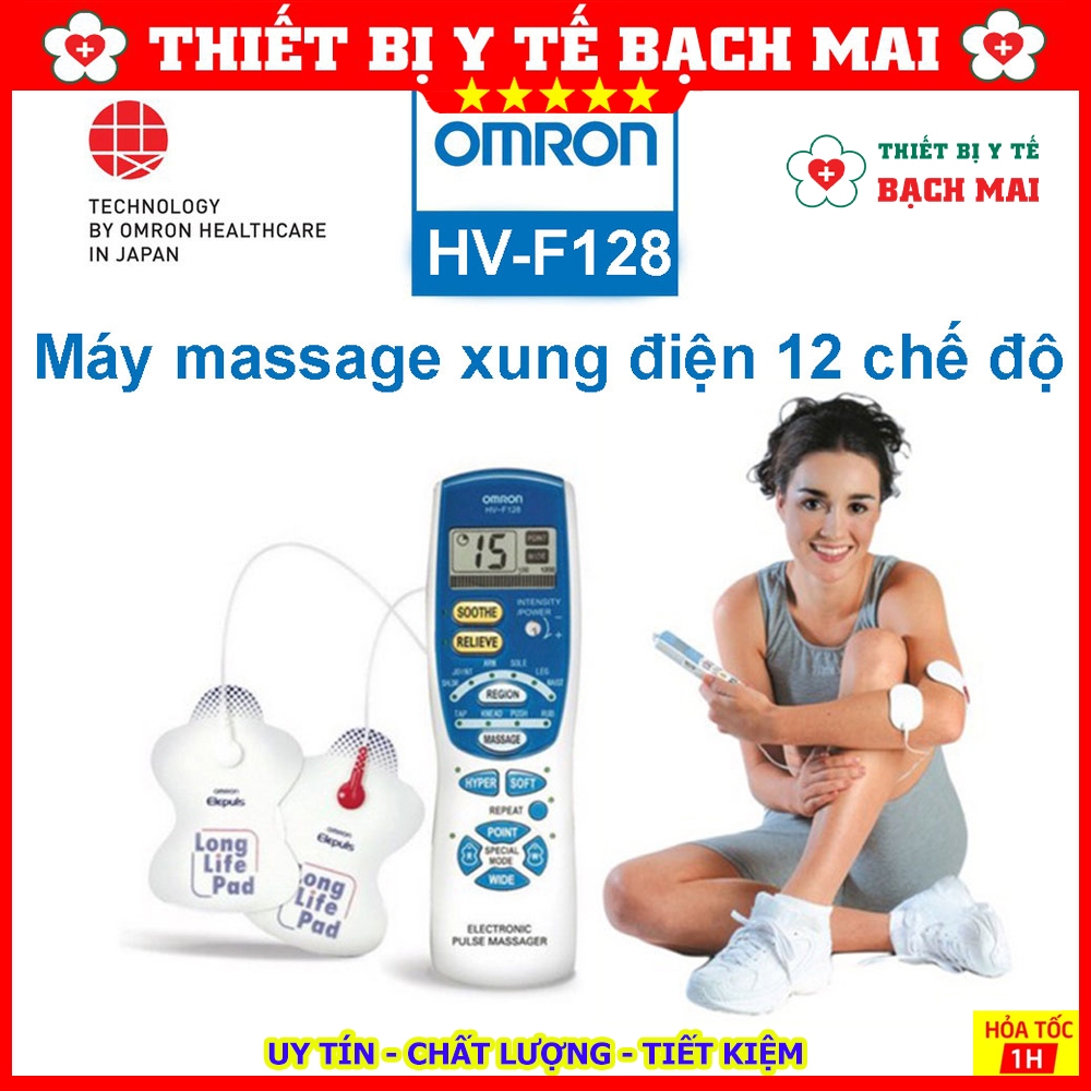 Máy Mát Xa Xung Điện Omron HV-F128 [Chính Hãng Nhật Bản] | Shopee Việt Nam