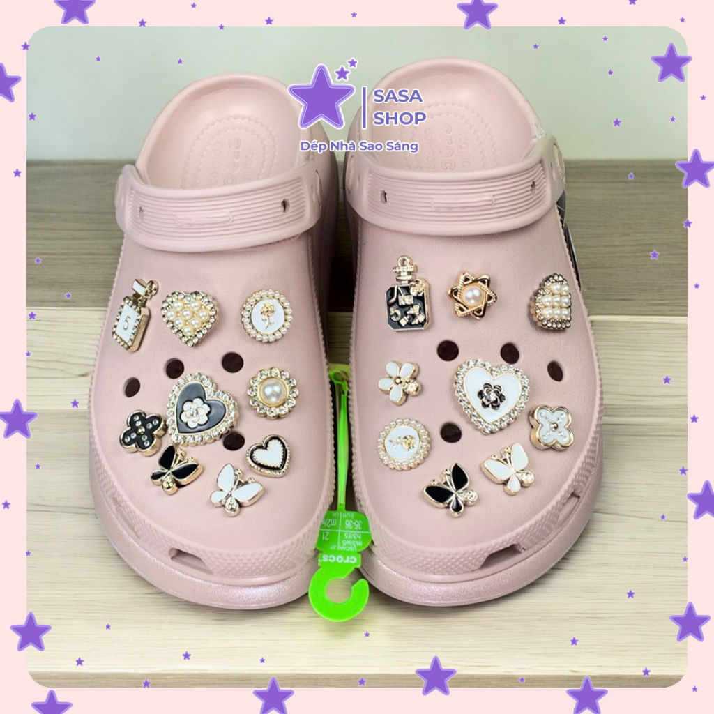 Sticker/Charm/Jibbitz Bling Bling (Loại To) Lấp Lánh, Đính Đá, Cực Sang ...