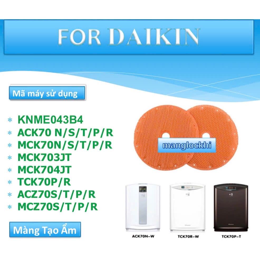 Màng lọc Tạo Ẩm Daikin MCK70,MCK40,MCK55 | Shopee Việt Nam
