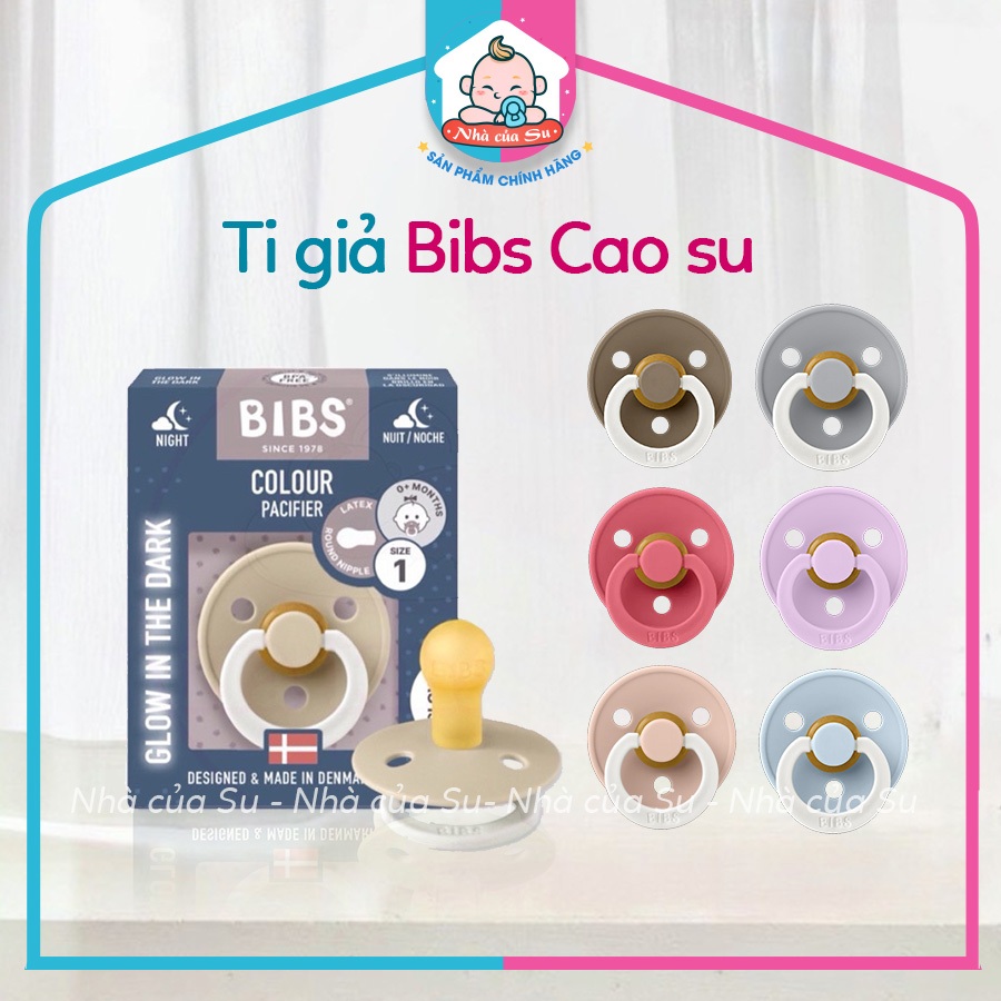 Ti giả BIBS Cao su Đan mạch chính hãng ti ngậm siêu mềm Nhà của Su ...