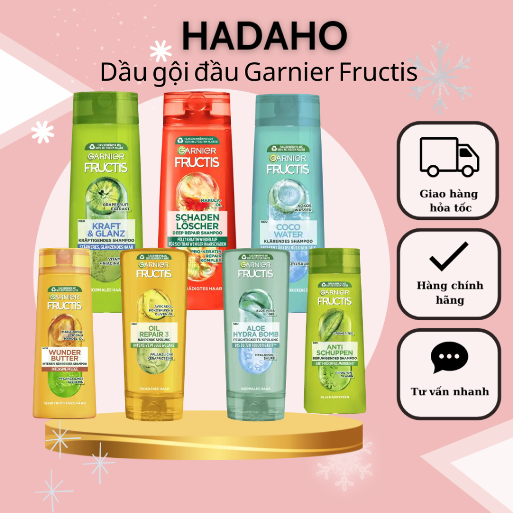 Dầu Gội/xả Garnier Fructis 250ml/200ml-Đức | Shopee Việt Nam