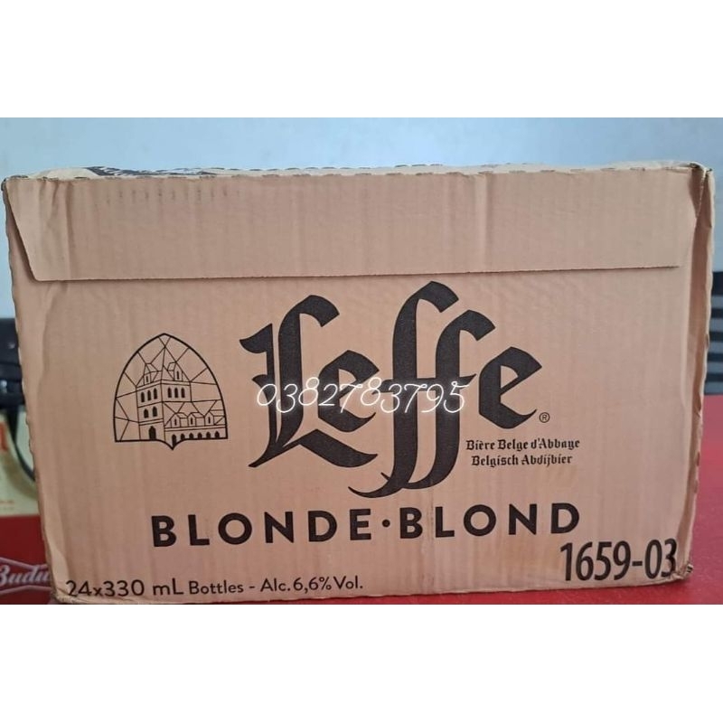 Bia Leffe Blond trứ danh Bỉ 24 chai 330ml 6,6% giao Hỏa tốc | Shopee Việt Nam