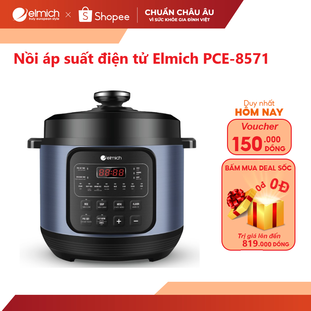 Nồi áp suất điện tử Elmich PCE-8571 | Shopee Việt Nam