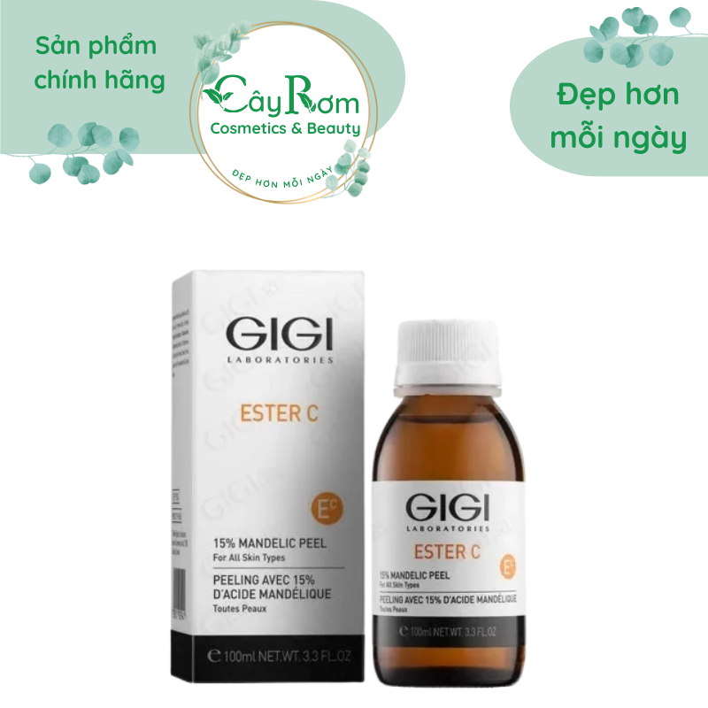 Tinh chất GIGI Ester C 15%, 13% Mandelic Peel (chiết) Cây Rơm Cosmetics ...