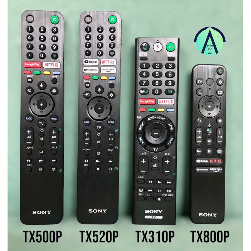 REMOTE Điều Khiển SONY Giọng Nói TX310P-TX500P-TX520P-TX800P Tặng Pin ...