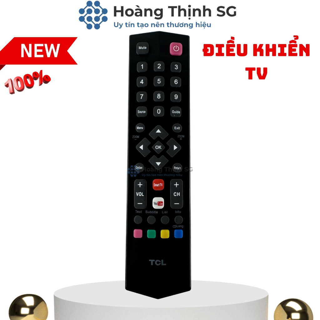 Remote điều khiển tivi TCL mã 14, điều khiển TV TCL các dòng LED/ Smart ...