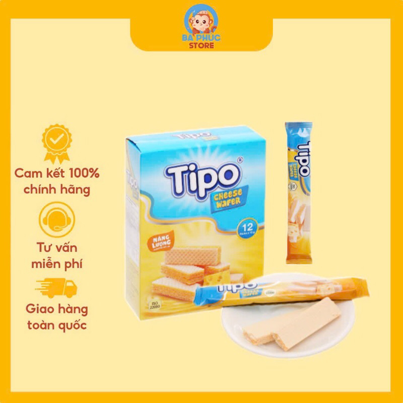 Bánh kem xốp phô mai Tipo Cheese hộp 180g - Hộp 12 gói | Shopee Việt Nam