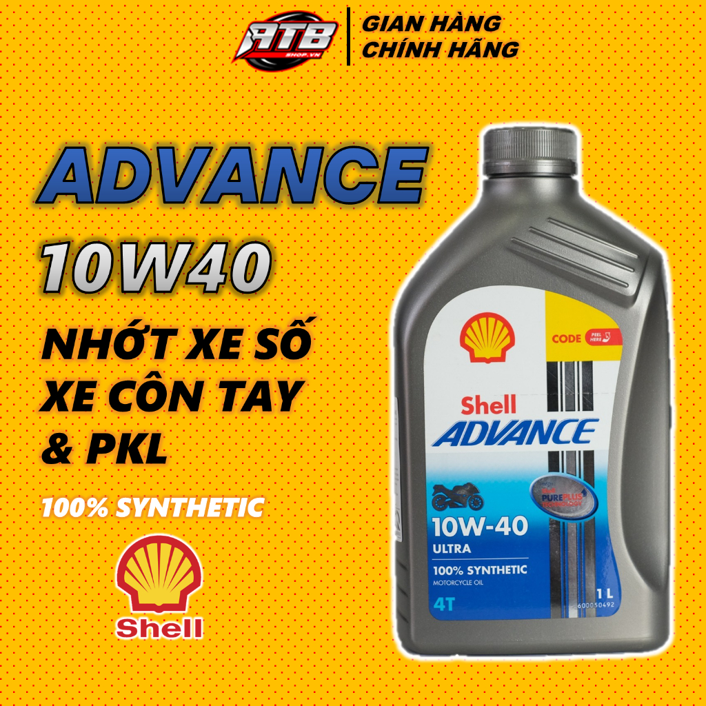 Dầu nhớt Shell Advance Ultra 10W-40 1L | Shopee Việt Nam