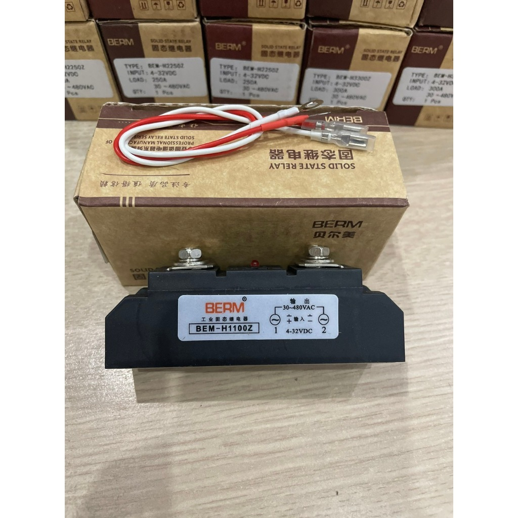 Rơ le bán dẫn 1 pha SSR 1 pha 100A dạng modul BEM-H1100Z Hãng BERM ...