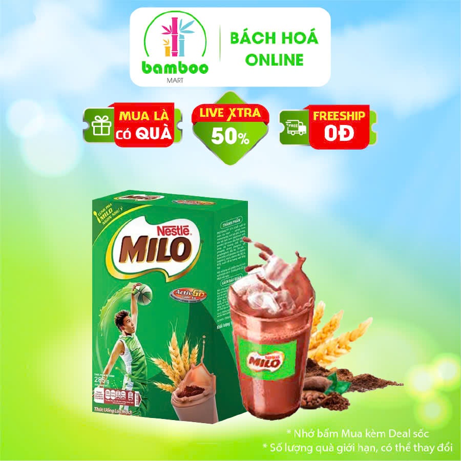 Hộp Milo Nguyên Chất Hộp Giấy - 285g/hộp | Shopee Việt Nam