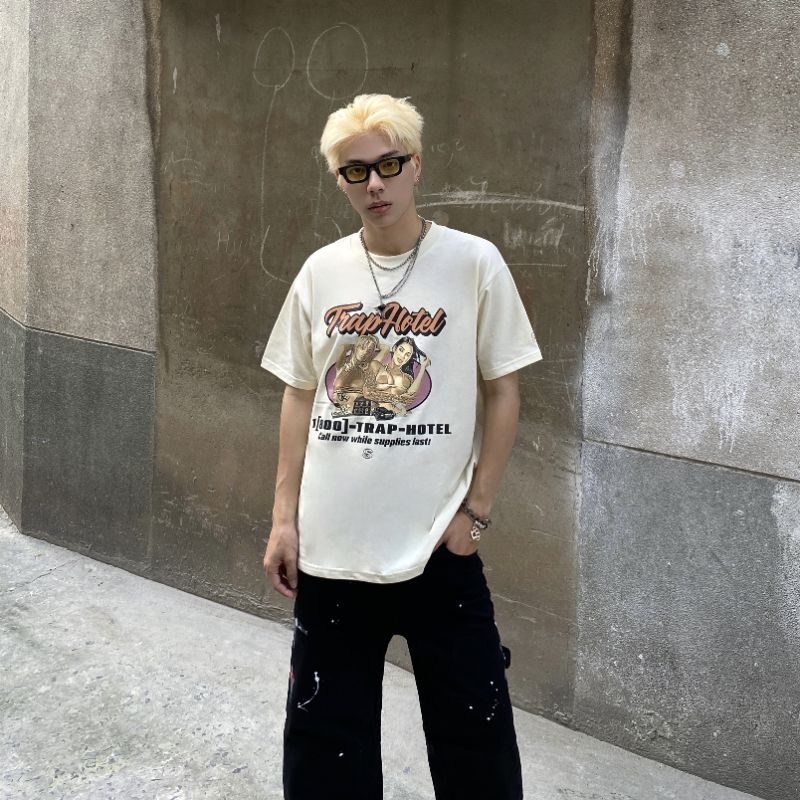 [SMAKER] Áo thun cotton nam nữ Unisex form rộng tay lỡ, local brand ...