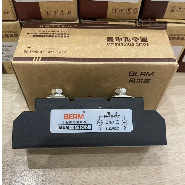 Rơ le bán dẫn 1 pha SSR 1 pha 150A dạng modul BEM-H1150Z Hãng BERM ...
