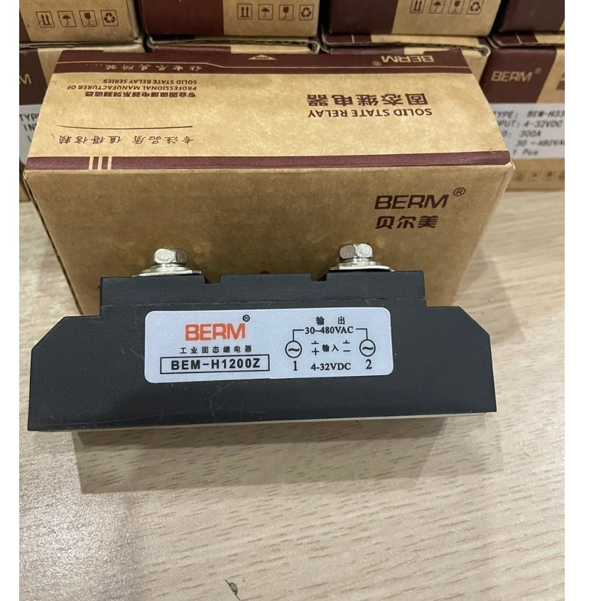 Rơ le bán dẫn 1 pha SSR 1 pha 200A dạng modul BEM-H1200Z Hãng BERM ...