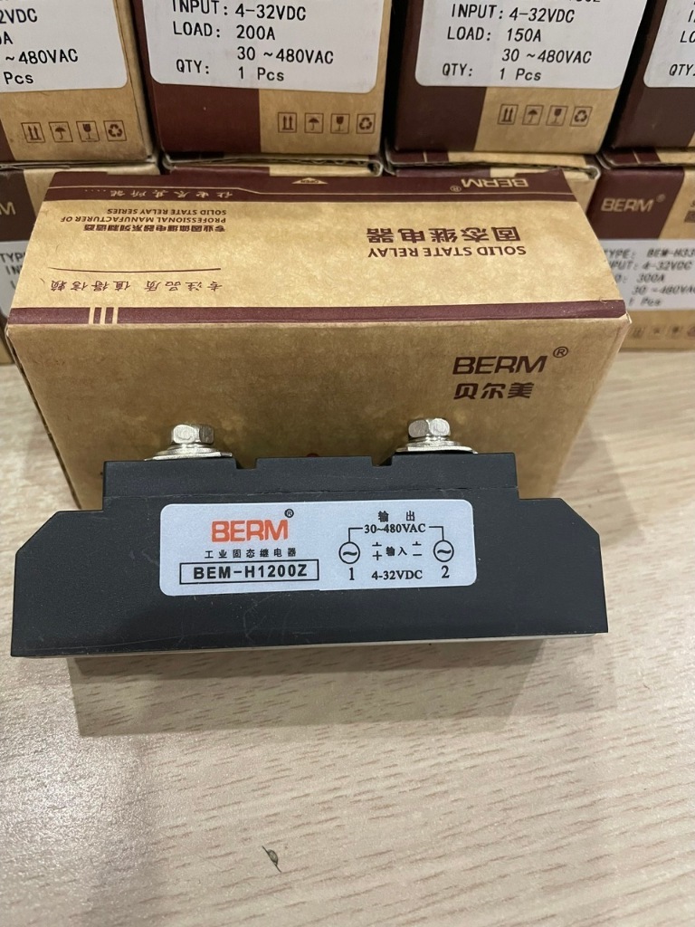 Rơ le bán dẫn 1 pha SSR 1 pha 200A dạng modul BEM-H1200Z Hãng BERM ...