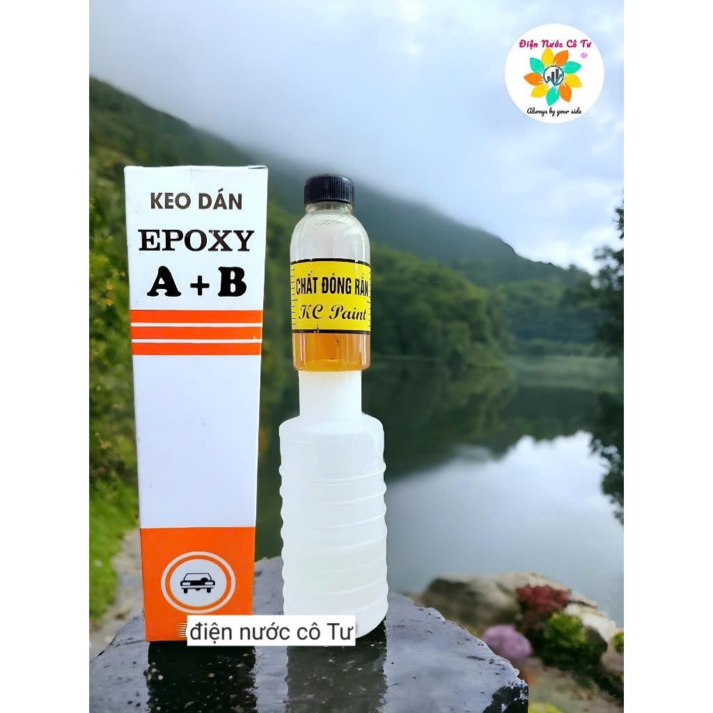Keo dán tổng hợp Keo dán EPOXY A+B - keo AB dạng lỏng | Shopee Việt Nam