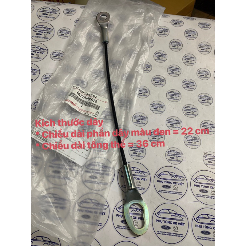 Cáp cửa thùng sau Toyota Hilux 657700K010 65770-0K010 (treo bưởng thùng ...