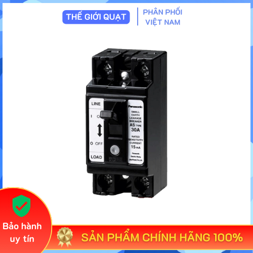 [HỎA TỐC] Cầu dao chống giật Panasonic BJS-3030NA2 dòng rò 15mA-30mA ...