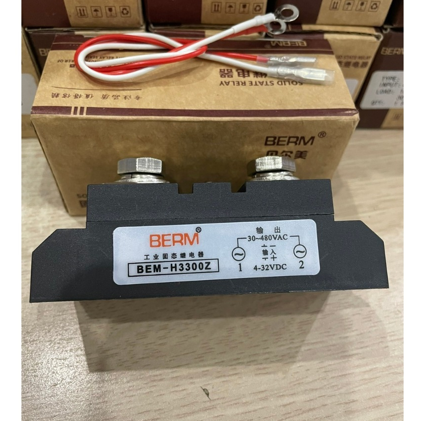 Rơ le bán dẫn 1 pha SSR 1 pha 300A dạng modul BEM-H3300Z Hãng BERM ...