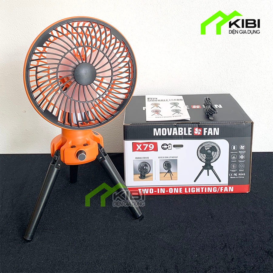 Quạt sạc, máy quạt tích điện, quạt tích điện nhiều chế độ X79 | Shopee Việt Nam