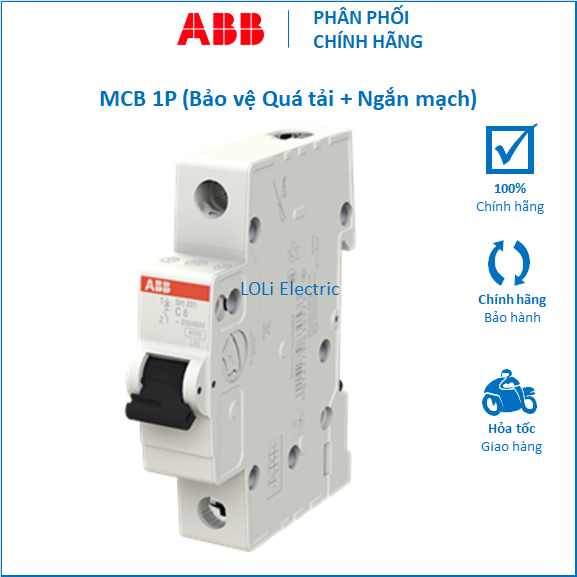 MCB 1P 1 Pha CB Tép Át Tô Mát Áp Tô Mát Bảo Vệ Quá Tải Ngắn Mạch 6ka 6A 10A 16A 20A 25A 32A 40A ...
