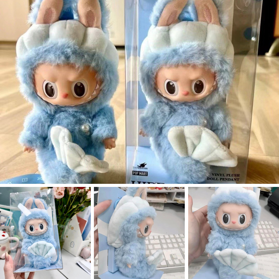 Mô hình Labubu Merlion - labubu plush pendant Singapore limited mermaid ...