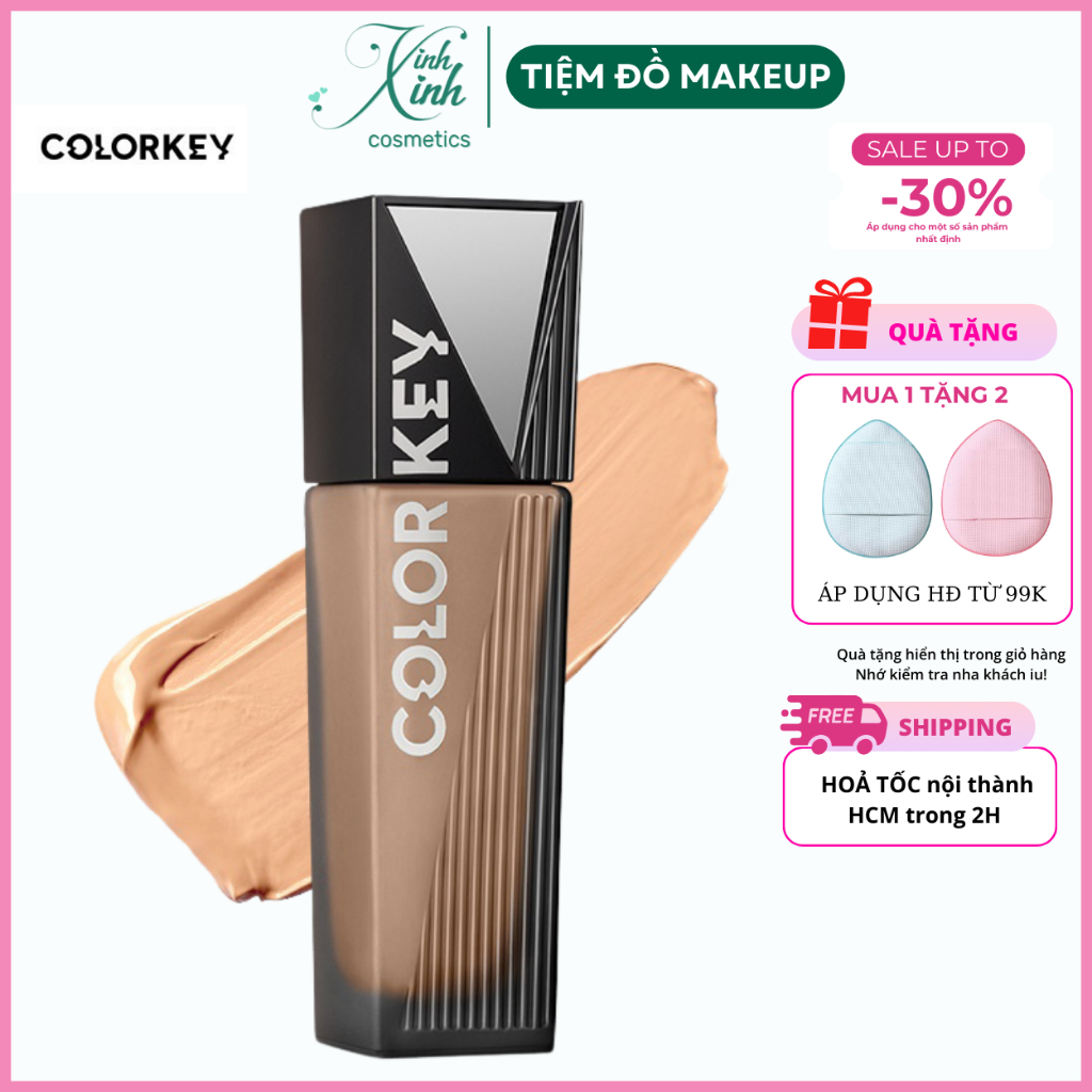 Kem Nền COLORKEY Kiềm dầu mịn lỳ Chân ái Cho Lớp Makeup Mỏng Nhẹ Lâu ...