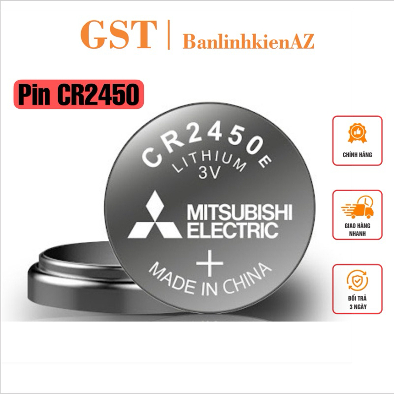 Pin nồi cơm điện Nhật, đồng hồ, pin điều khiển…Cr2450 chính hãng ...