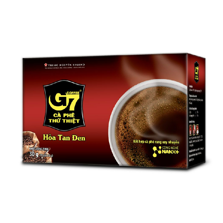 CÀ PHÊ TRUNG NGUYÊN G7 không đường hộp 30G (15 gói x 2g) | Shopee Việt Nam