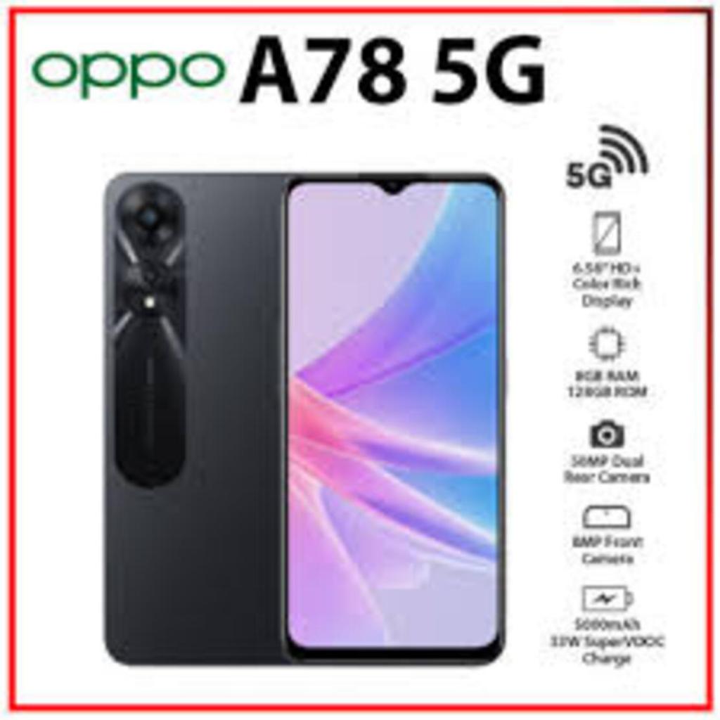 [Chính Hãng] Điện thoại OPPO A78 5G |Mở rộng RAM 8GB +ROM 256GB ...